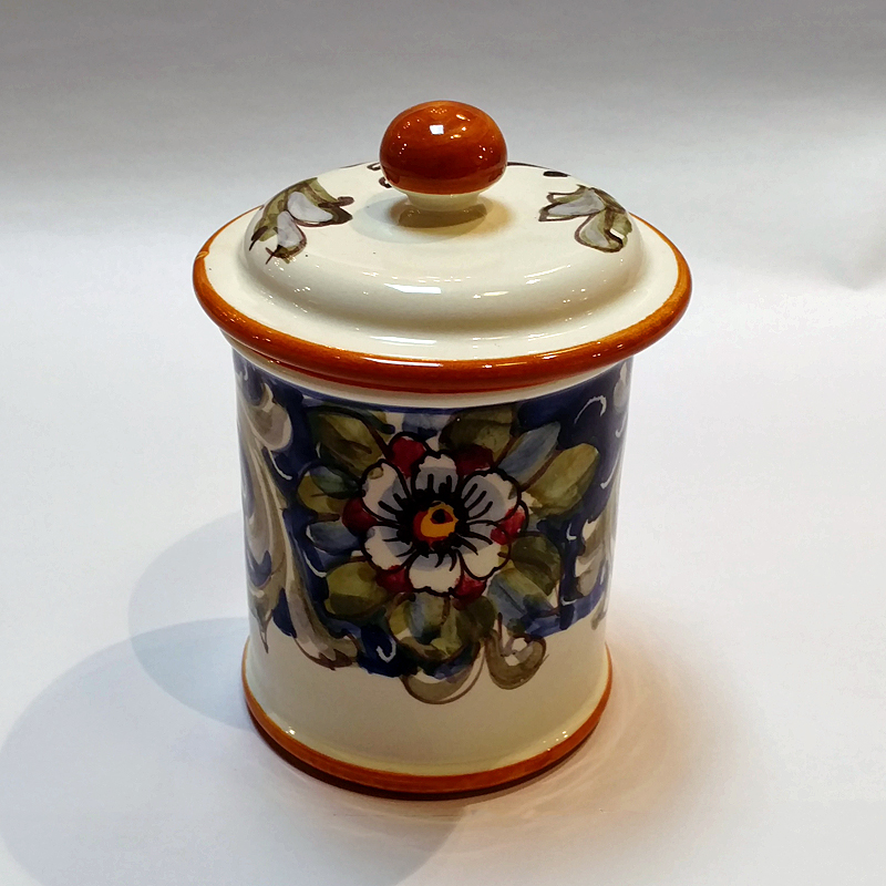 Toscana Volute Salt Canister - Italian Pottery Outlet