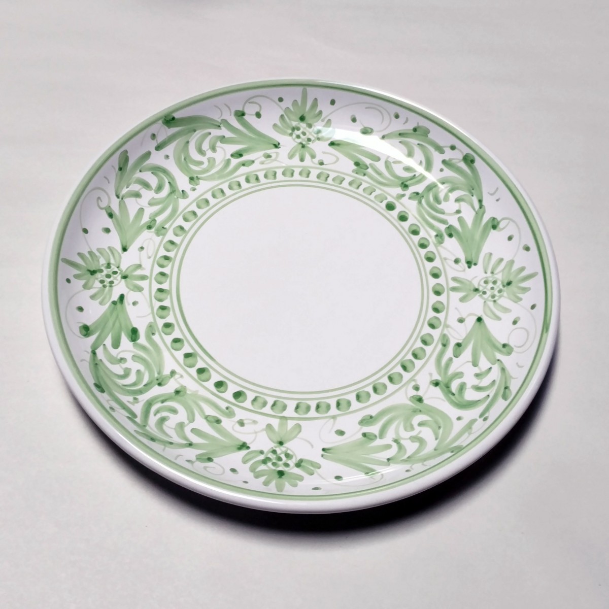 Campagna Green Dinner Plate | Italian Pottery Outlet