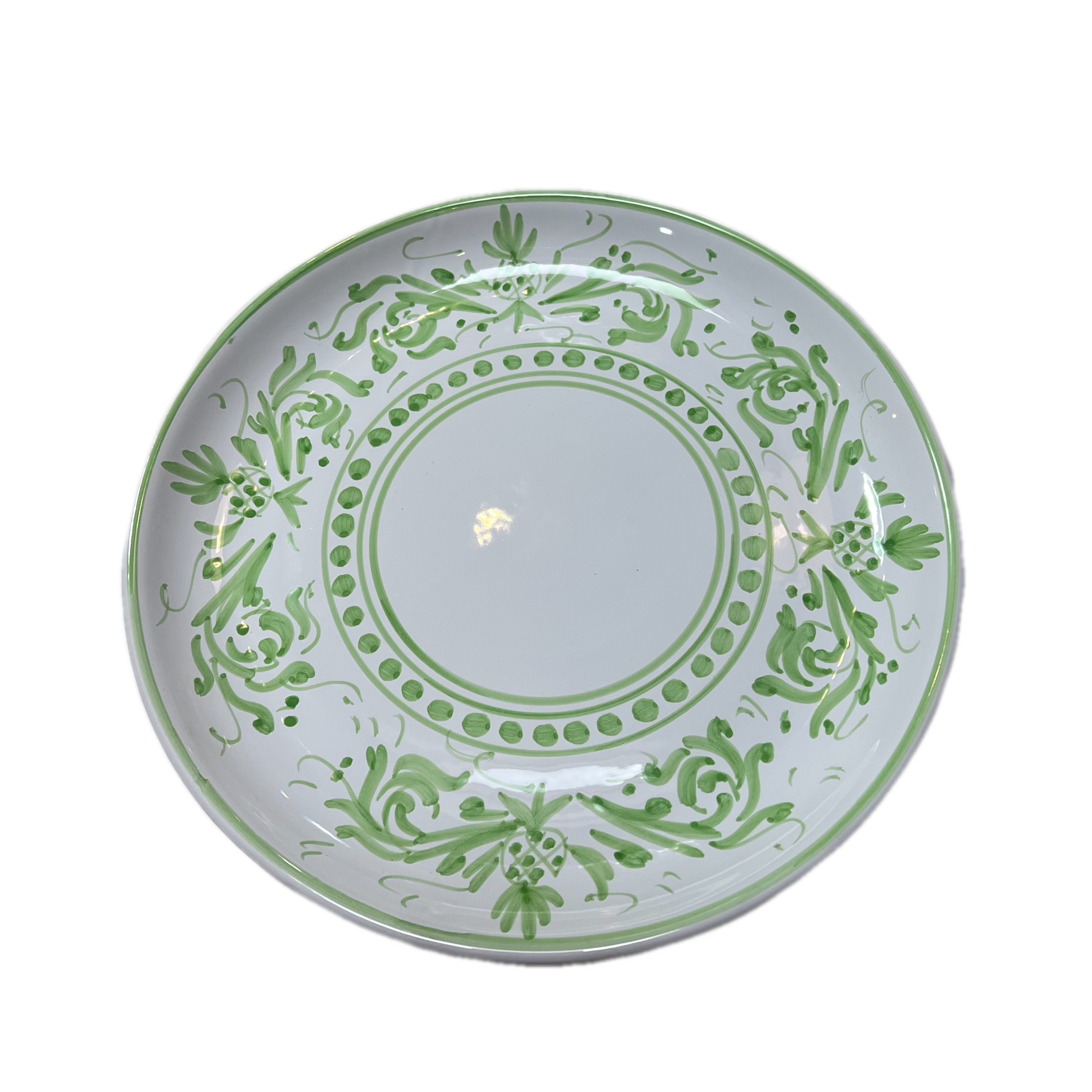 Campagna Green Dinner Plate - Italian Pottery Outlet