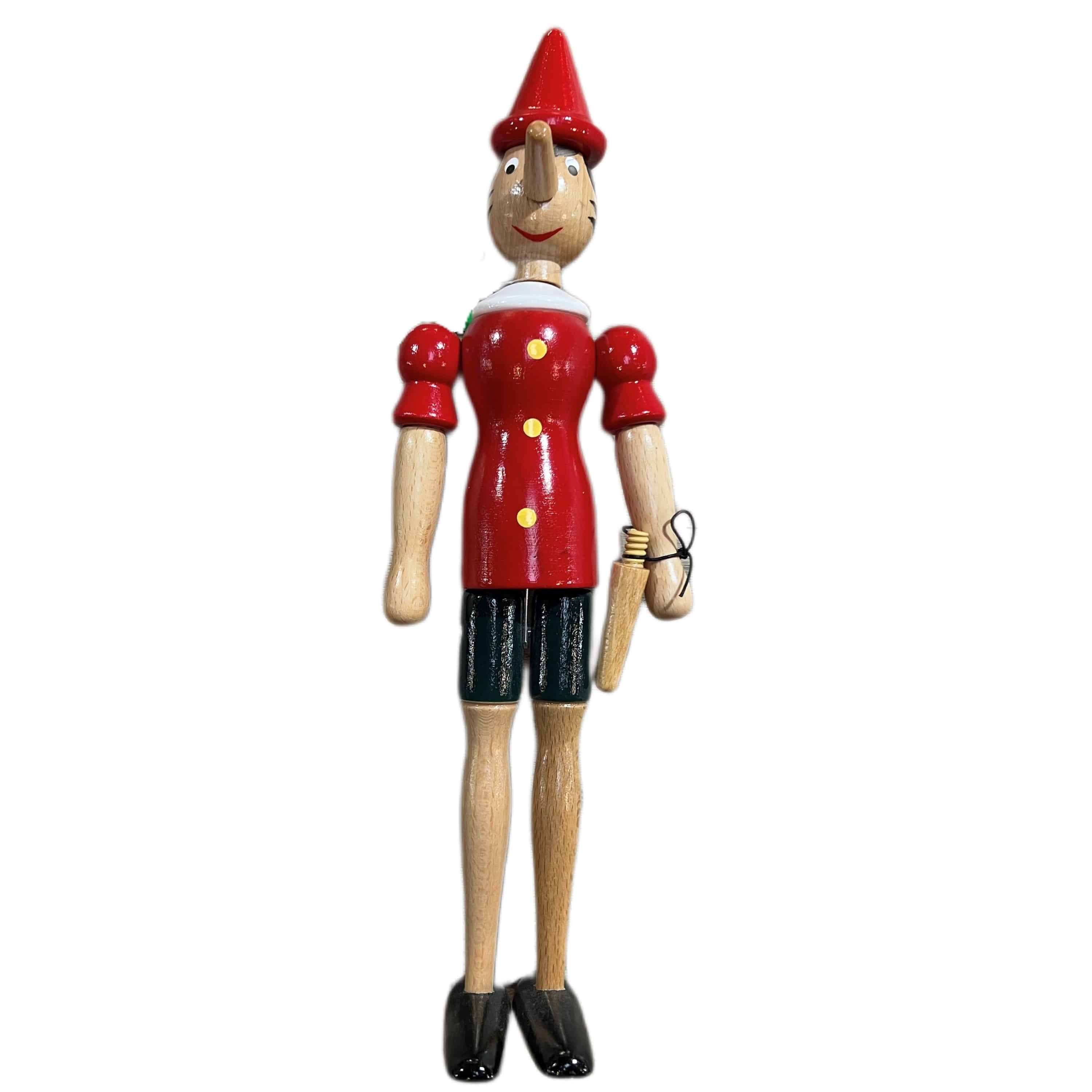 14" Wooden Pinocchio - Italian Pottery Outlet