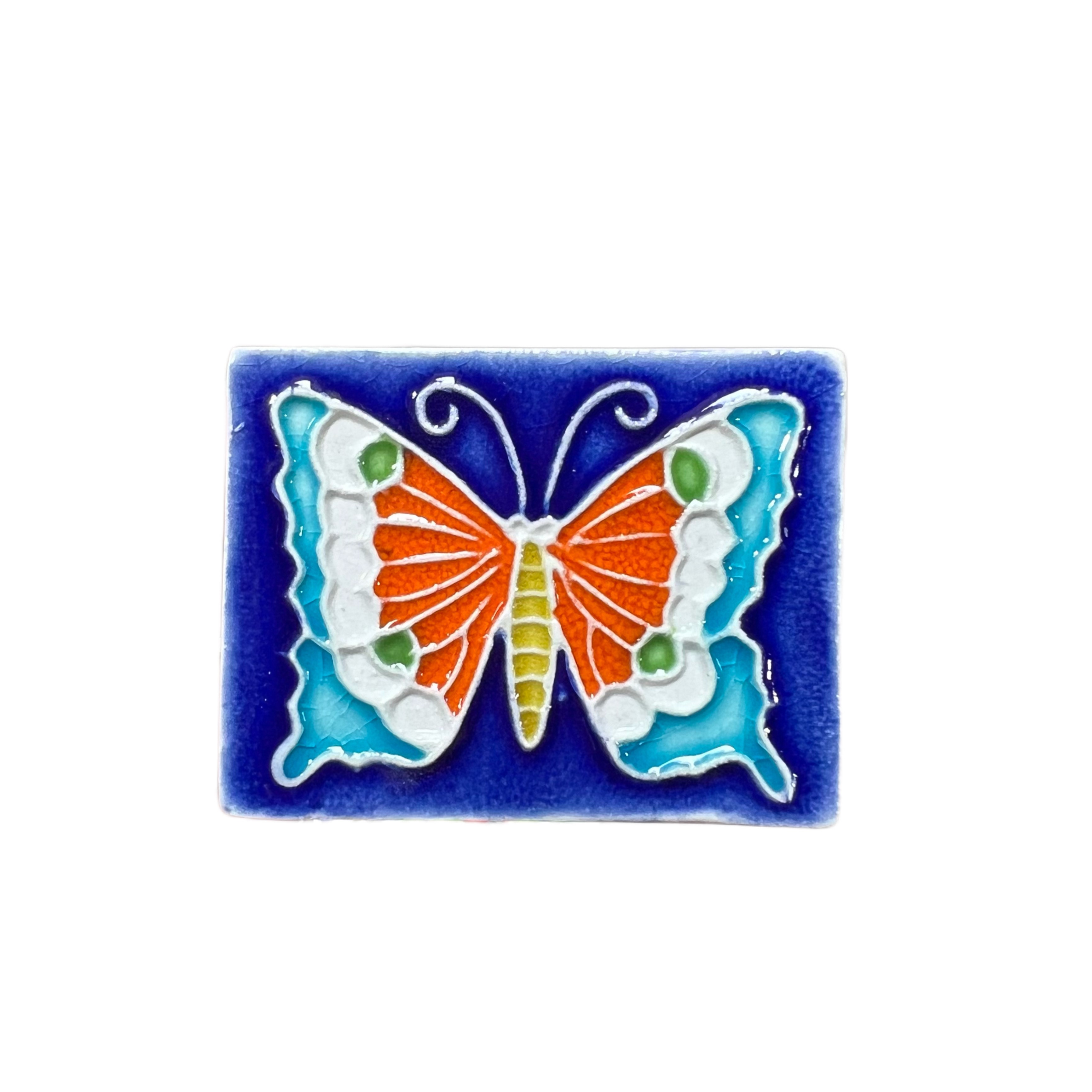 Butterfly Rectangular Magnet - Italian Pottery Outlet