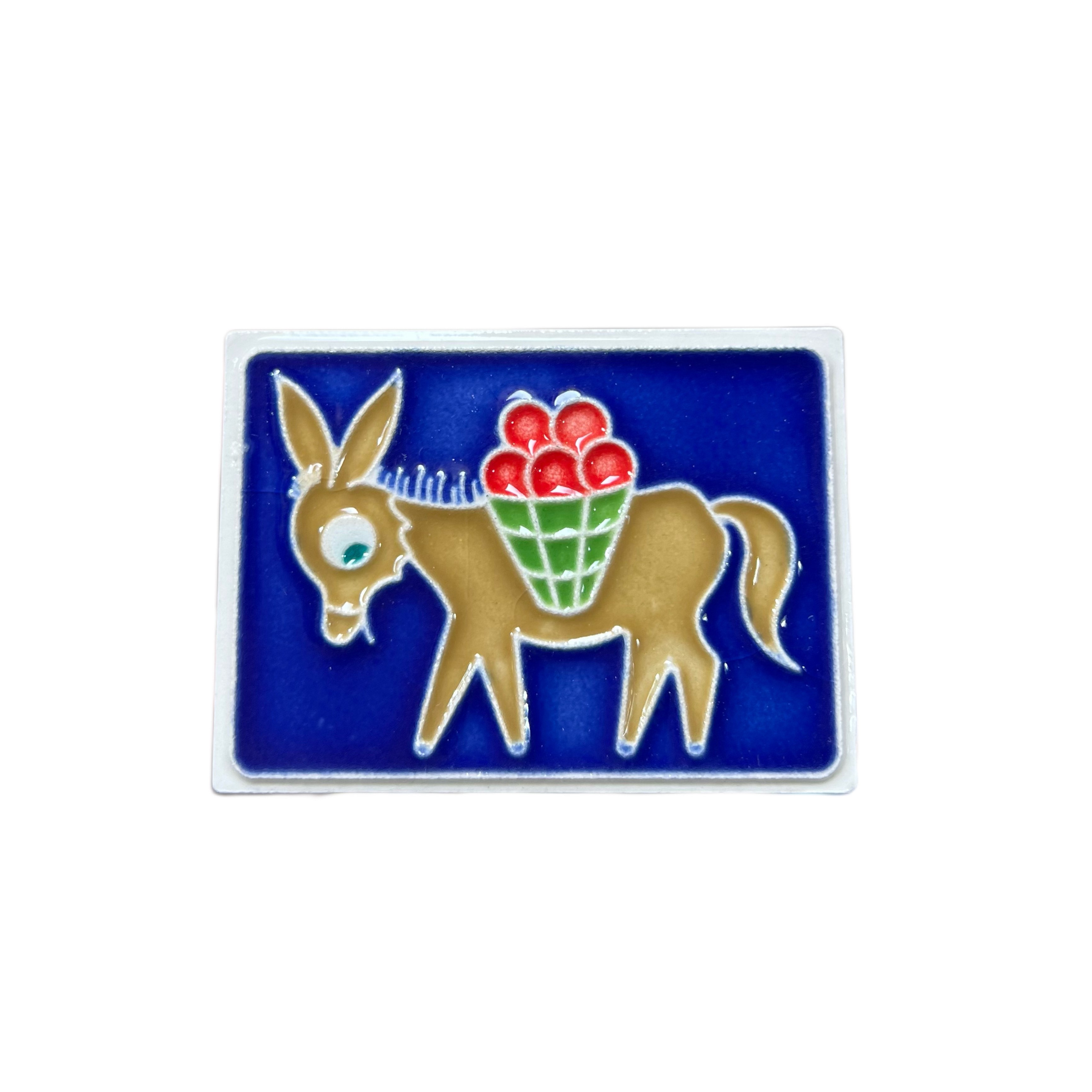 Donkey Rectangular Magnet - Italian Pottery Outlet
